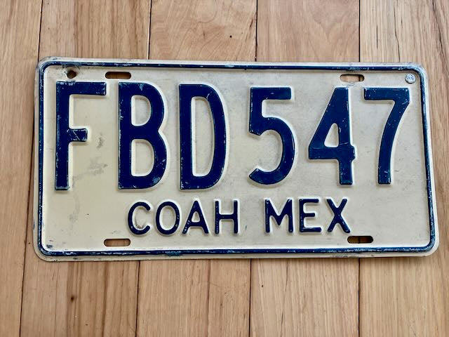 Coahuila Mexico License Plate – RusticPlates