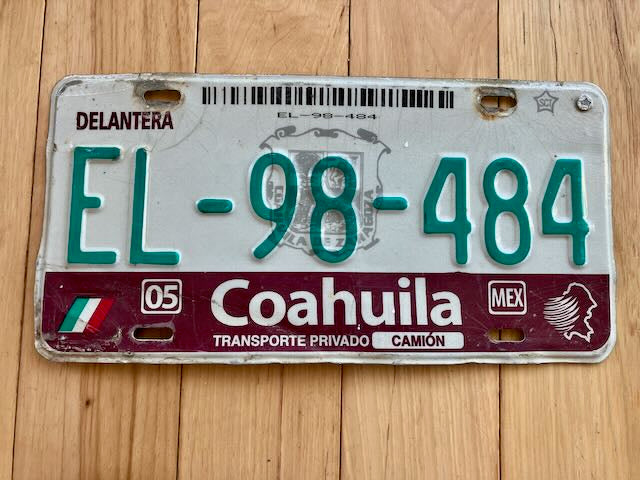 Coahuila Mexico License Plate – RusticPlates