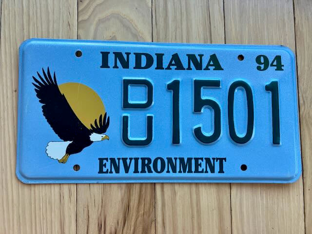1994 Indiana Environment License Plate – RusticPlates