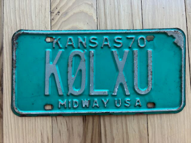 1970 Kansas Amateur Radio Operator License Plate – RusticPlates