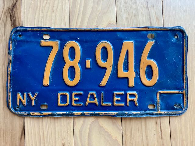 New York Dealer License Plate – RusticPlates