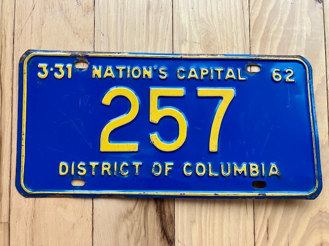 Washington Dc License Plate