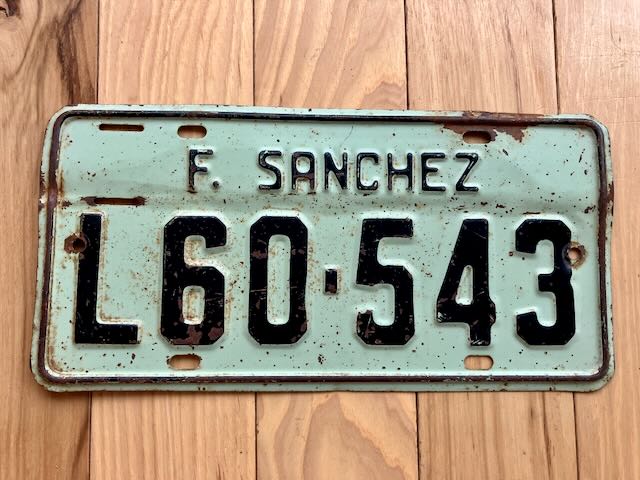 Uruguay F Sanchez License Plate – RusticPlates