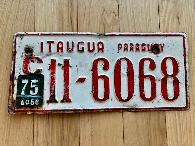 1975 Itaugua Paraguay License Plate – RusticPlates