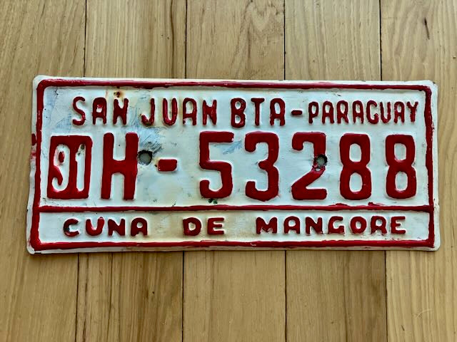 1991 Paraguay License Plate -Possible Repaint – RusticPlates
