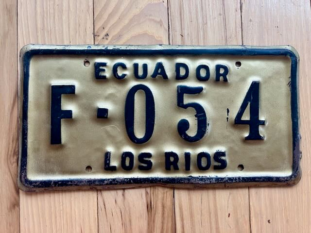 Ecuador Las Rios License Plate – RusticPlates