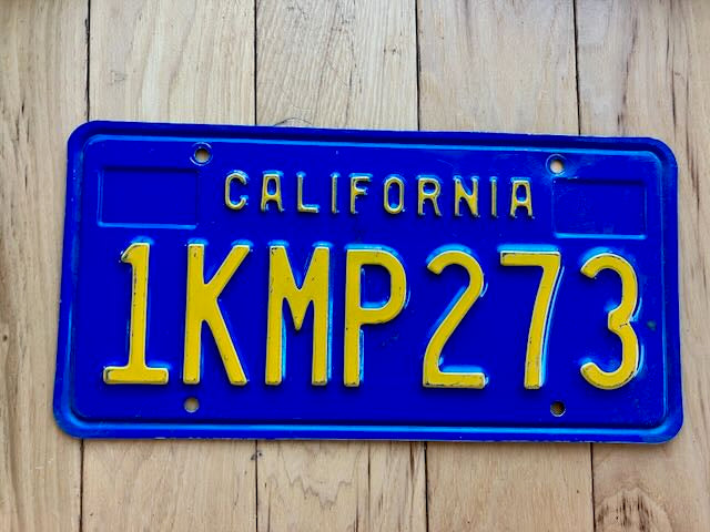 Vintage Blue California License Plate – RusticPlates