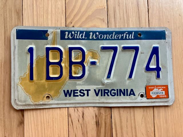 1985 West Virginia License Plate – RusticPlates