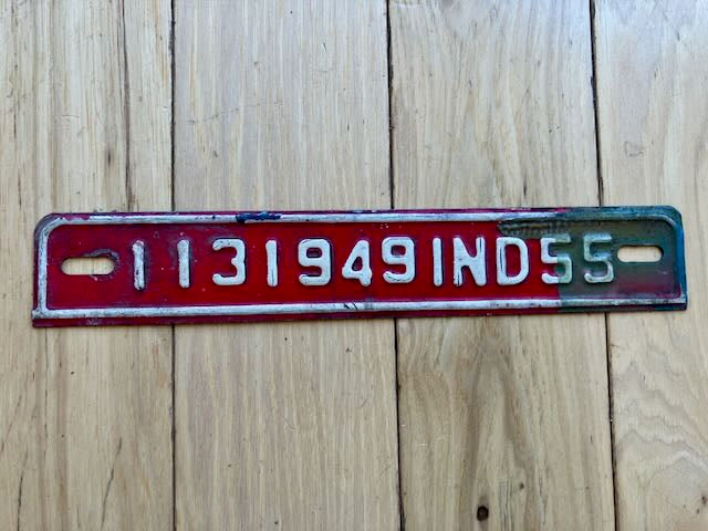 1955 Indiana License Plate Topper – RusticPlates