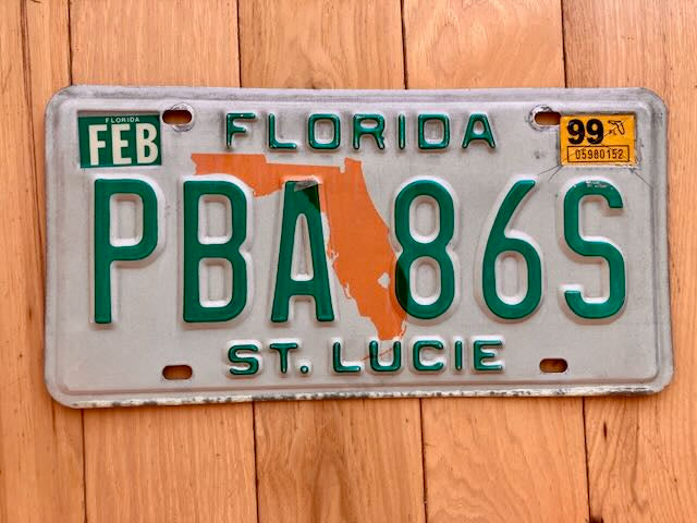 1999 Florida St Lucie County License Plate – RusticPlates
