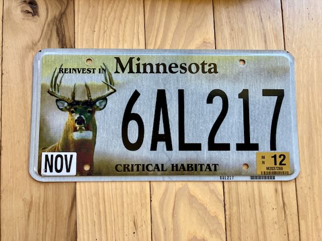 Minnesota Critical Habitat License Plate – RusticPlates
