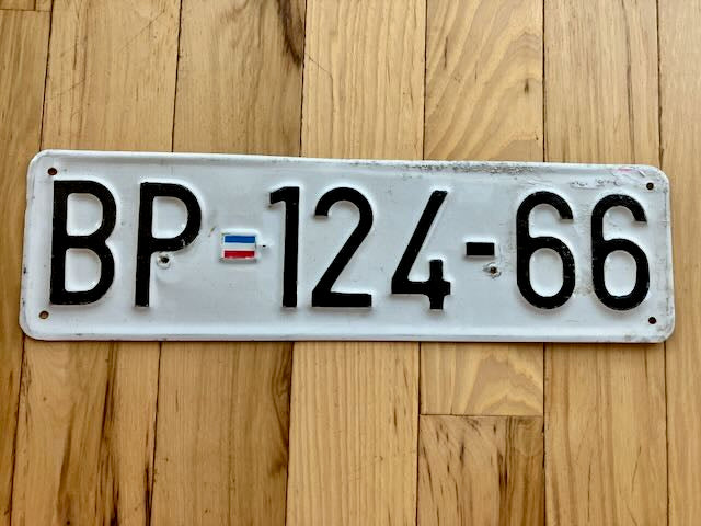 License Plate Yugoslavia Yugoslavia License Plate Etsy