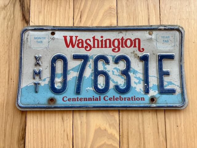 Washington State Centennial Celebration Exempt License Plate – RusticPlates