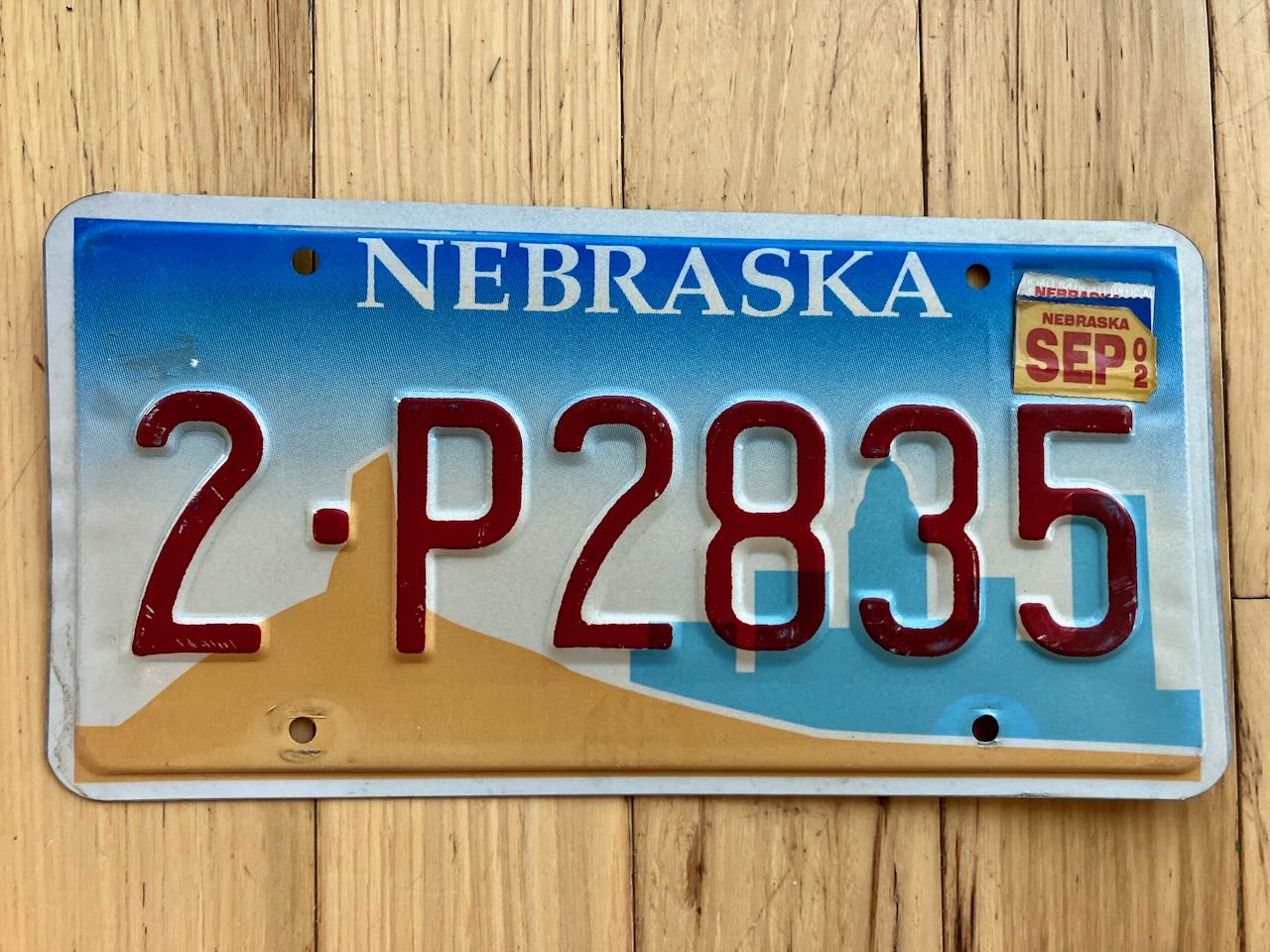 2002 Nebraska License Plate – RusticPlates
