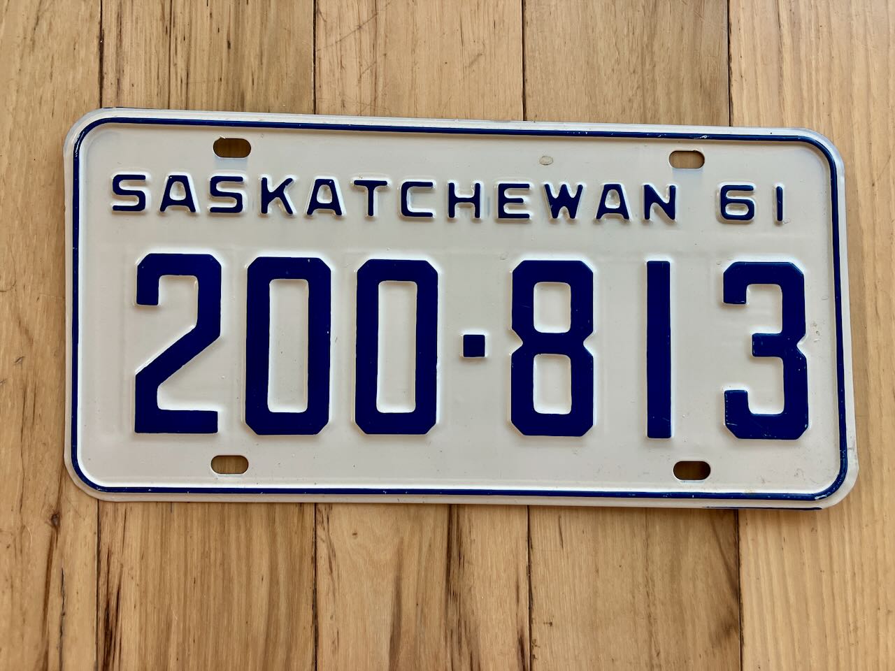 1961 Saskatchewan License Plate – RusticPlates