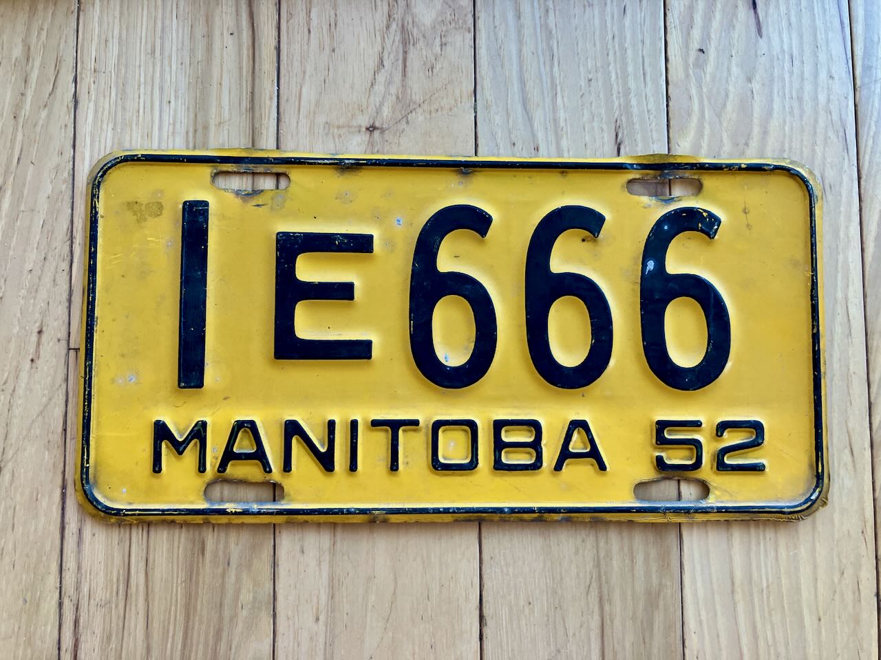 1952 Manitoba License Plate – RusticPlates