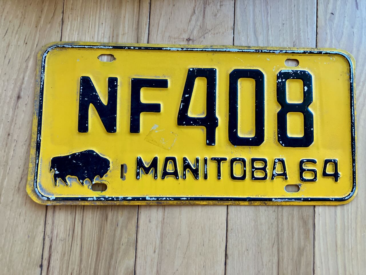 1964 Manitoba License Plate – RusticPlates