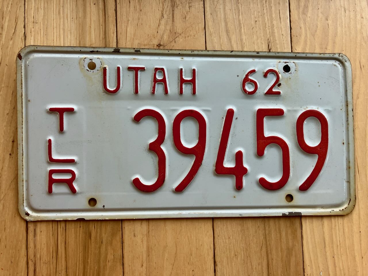 1962 Utah Trailer License Plate – RusticPlates
