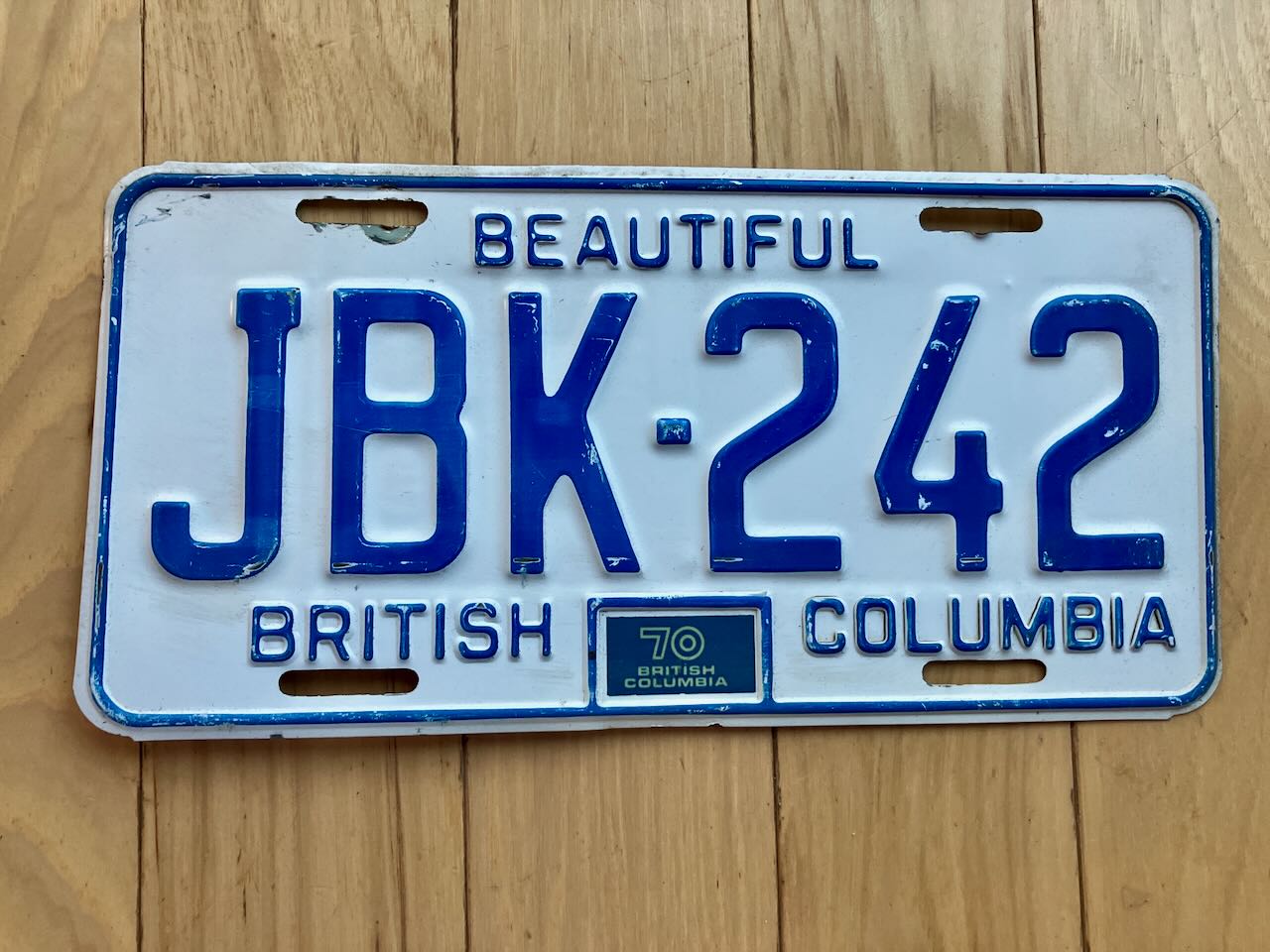 1970 British Columbia License Plate – RusticPlates