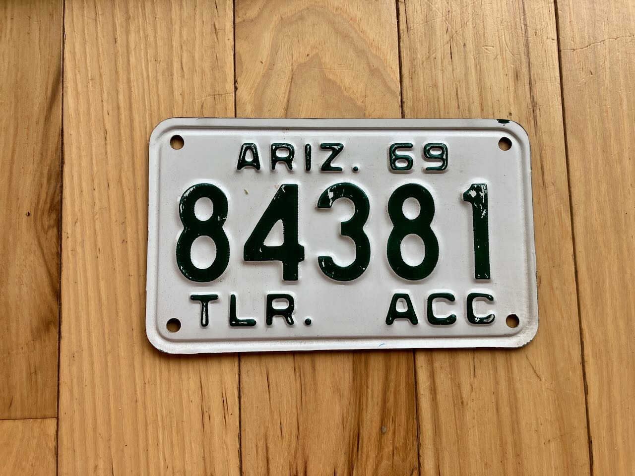 Arizona 1969 Trailer ACC License Plate – RusticPlates