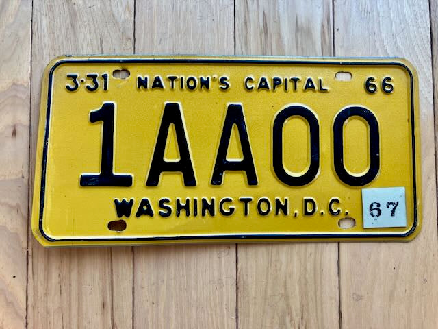 1966 Washington DC Sample License Plate – RusticPlates