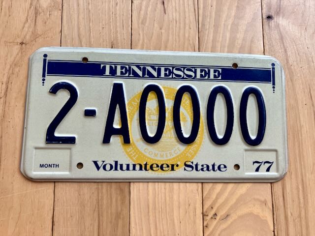 1977 Tennessee Sample License Plate – RusticPlates
