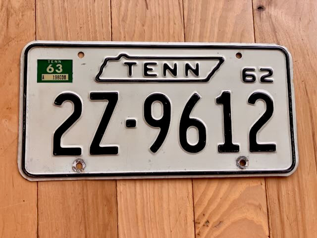 1963 Tennessee License Plate – RusticPlates