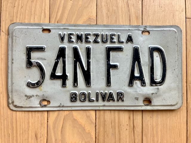 Venezuela Bolivar License Plate – RusticPlates
