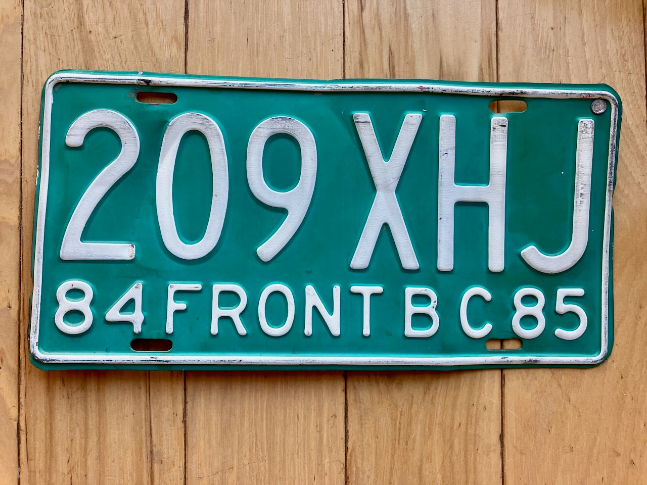 1984 1985 Baja California Mexico License Plate – RusticPlates