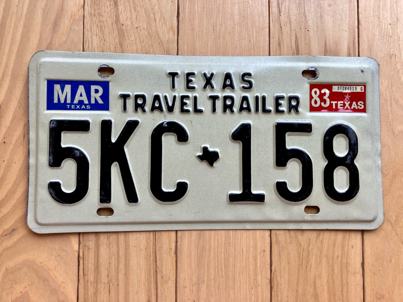 1983 Texas Travel Trailer License Plate – RusticPlates