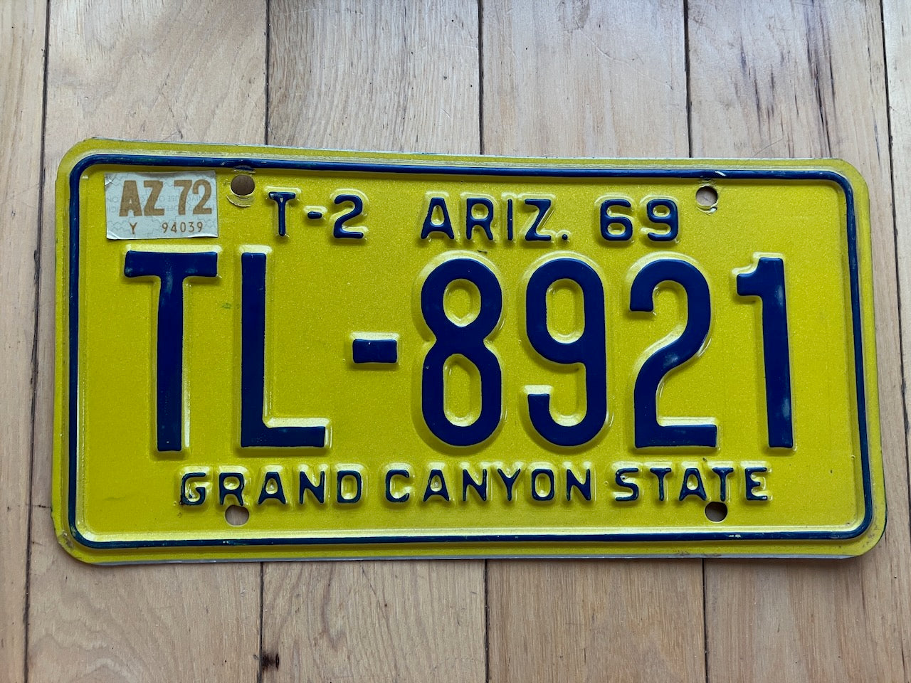1969 Arizona Trailer License Plate W/ 1972 Tab – RusticPlates