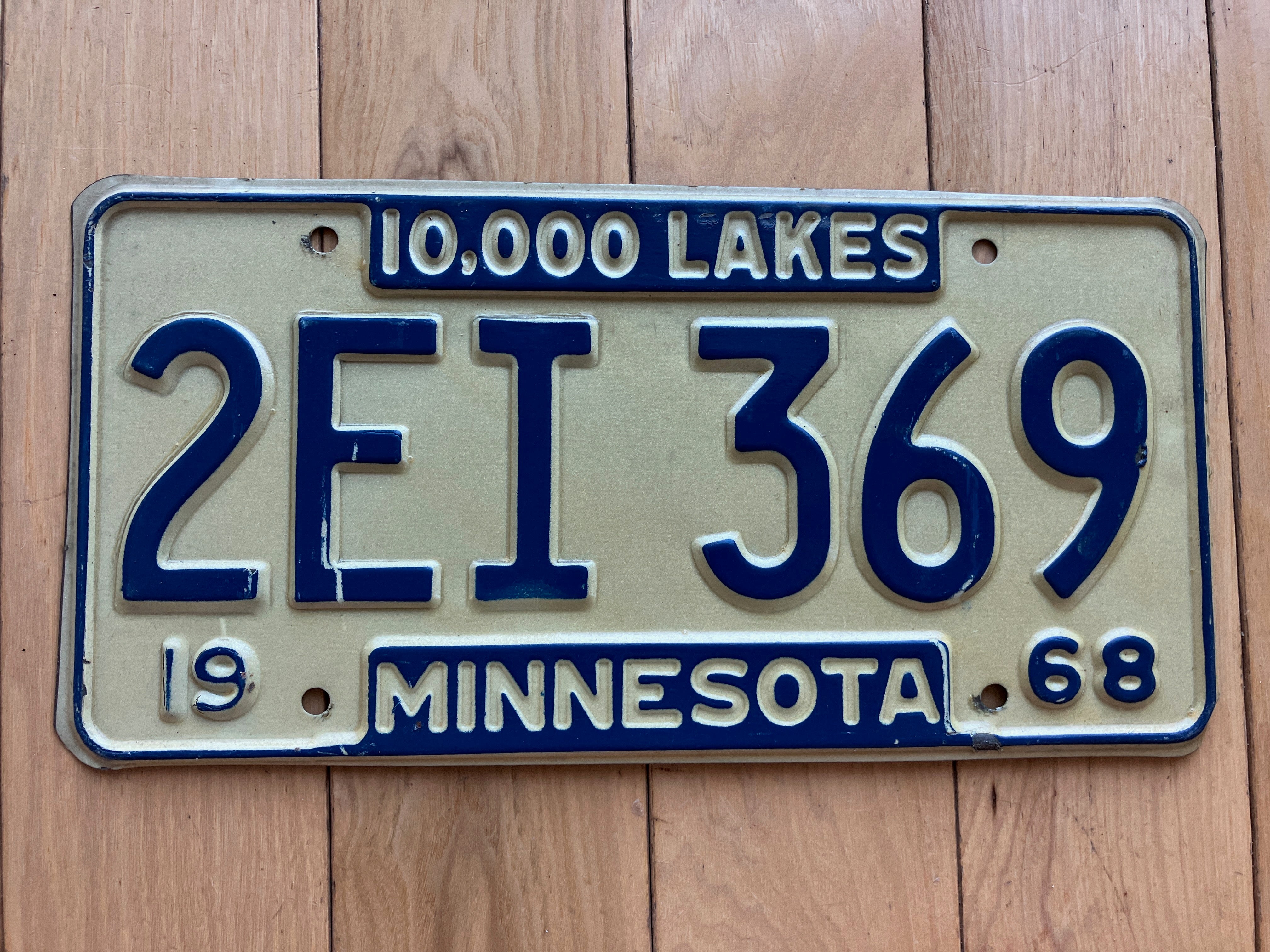 1968 Minnesota License Plate – RusticPlates