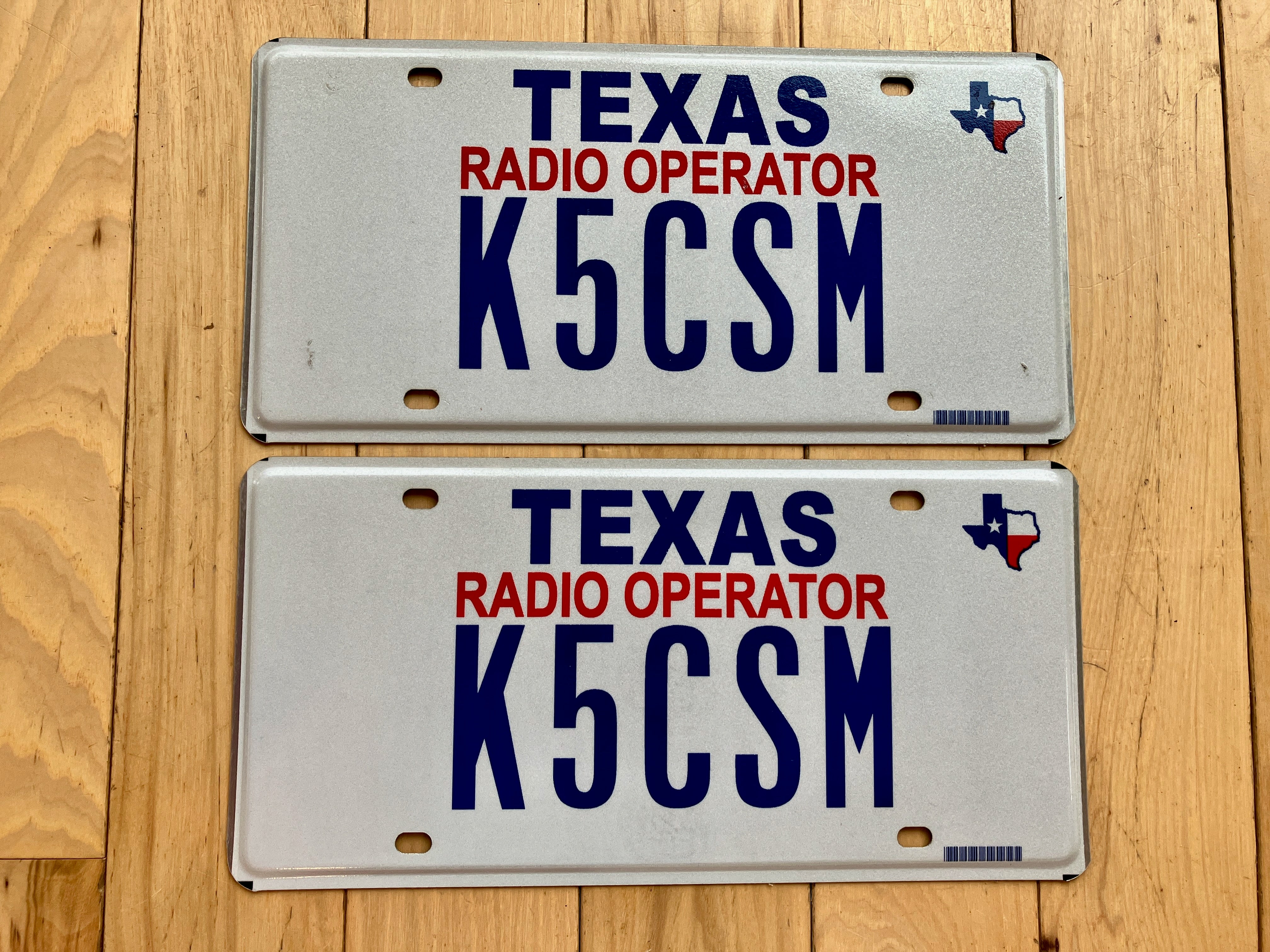 Pair of Texas Radio Operator License Plates – RusticPlates