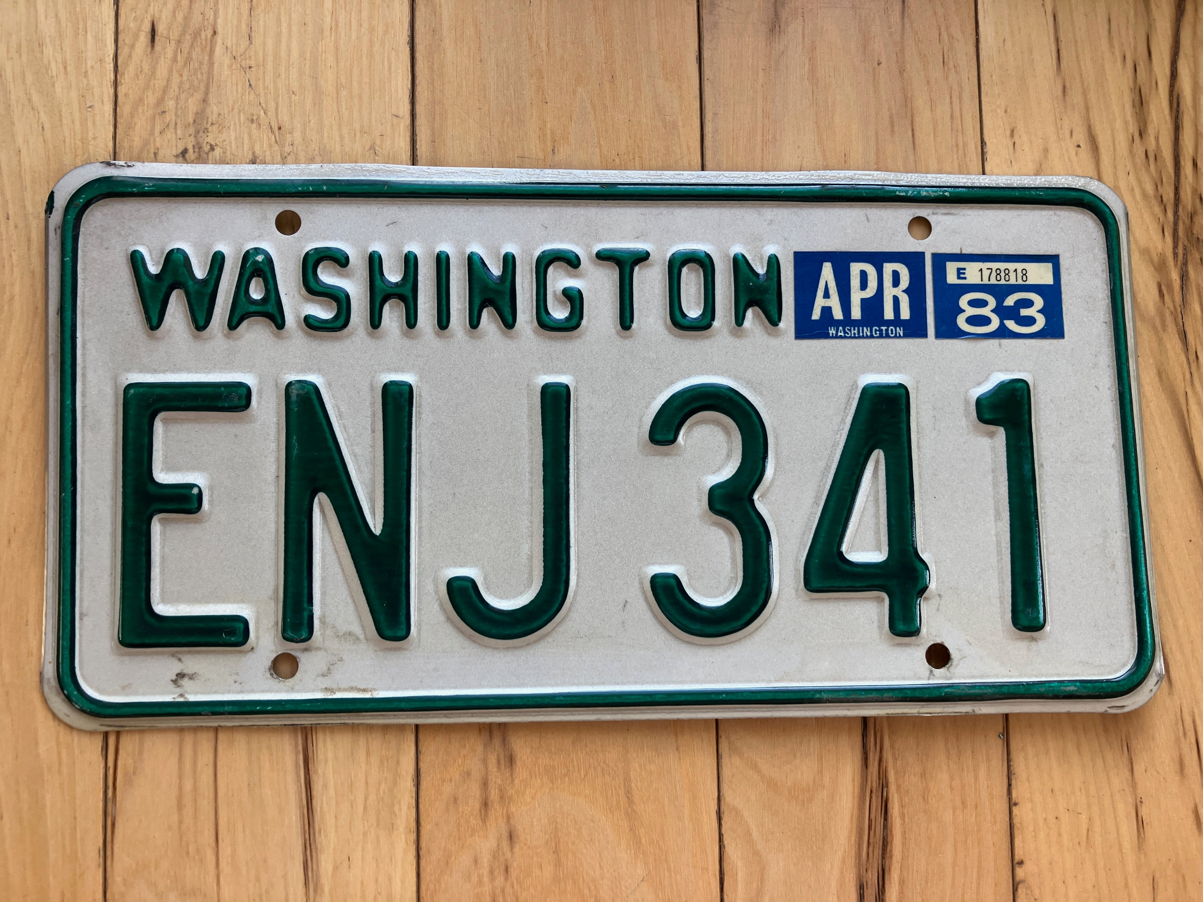 1968 to 1986 Washington State License Plate W/ 1983 Tab – RusticPlates