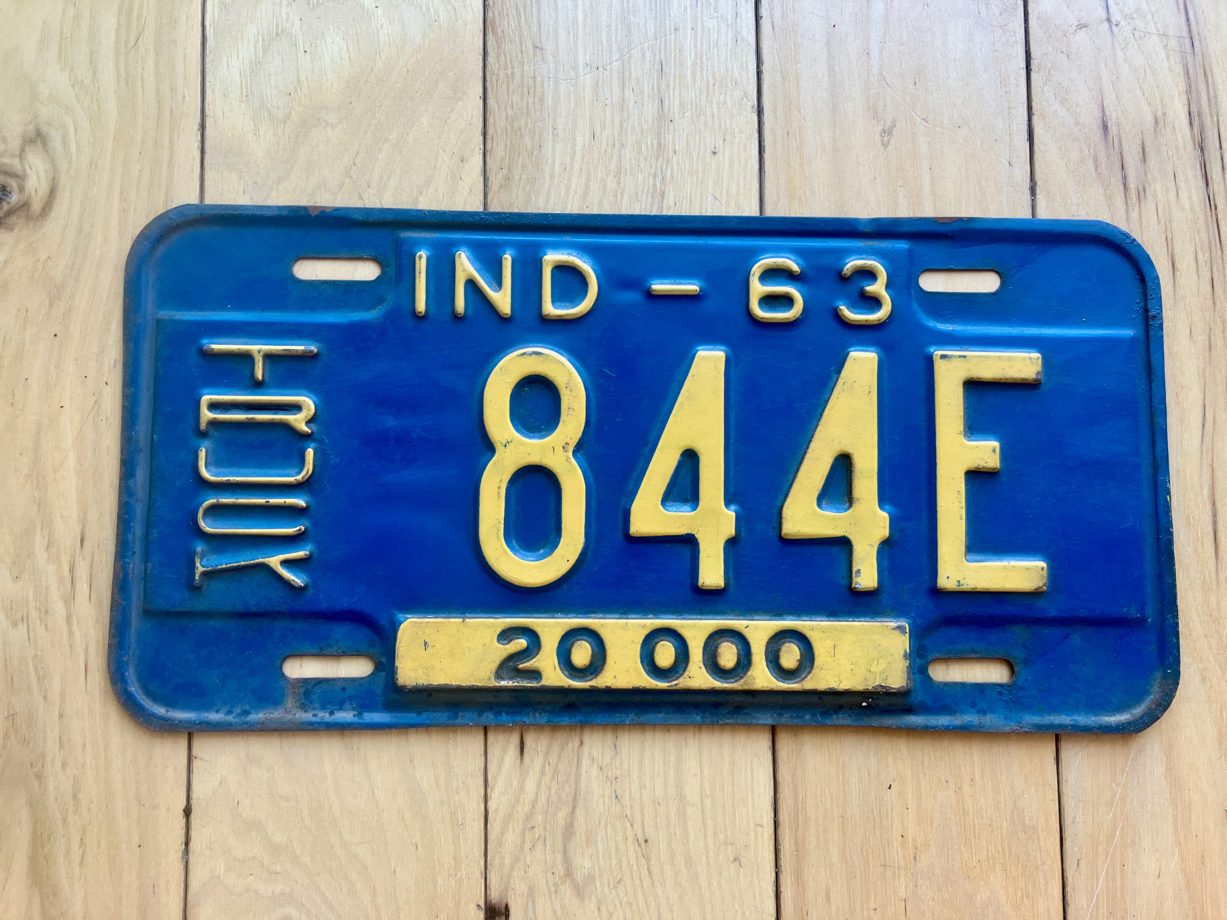 1963 Indiana Truck License Plate – RusticPlates