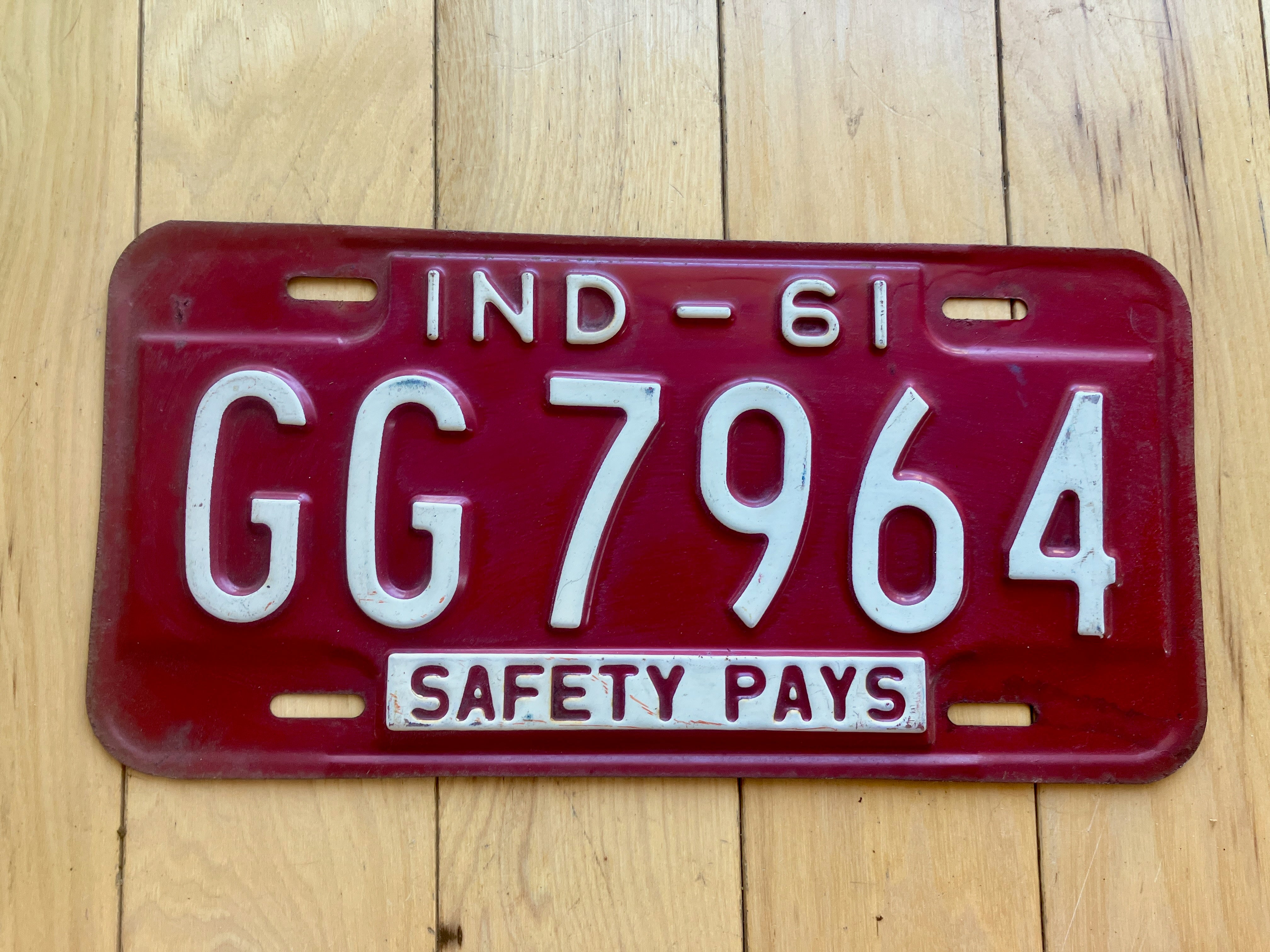 1961 Indiana License Plate – RusticPlates