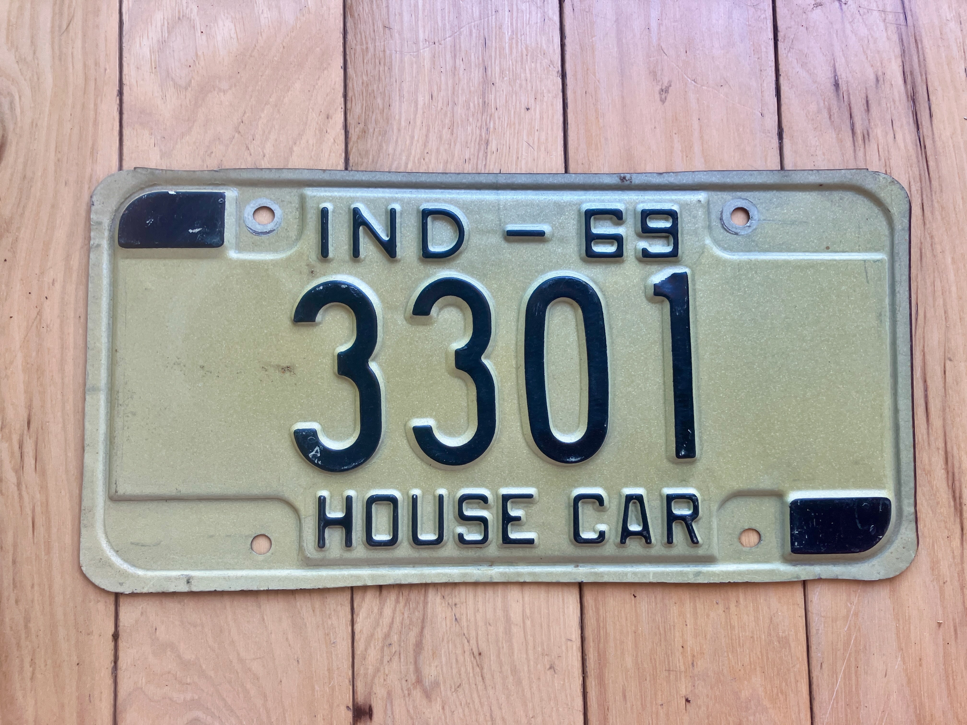 1969 Indiana House Car License Plate – RusticPlates