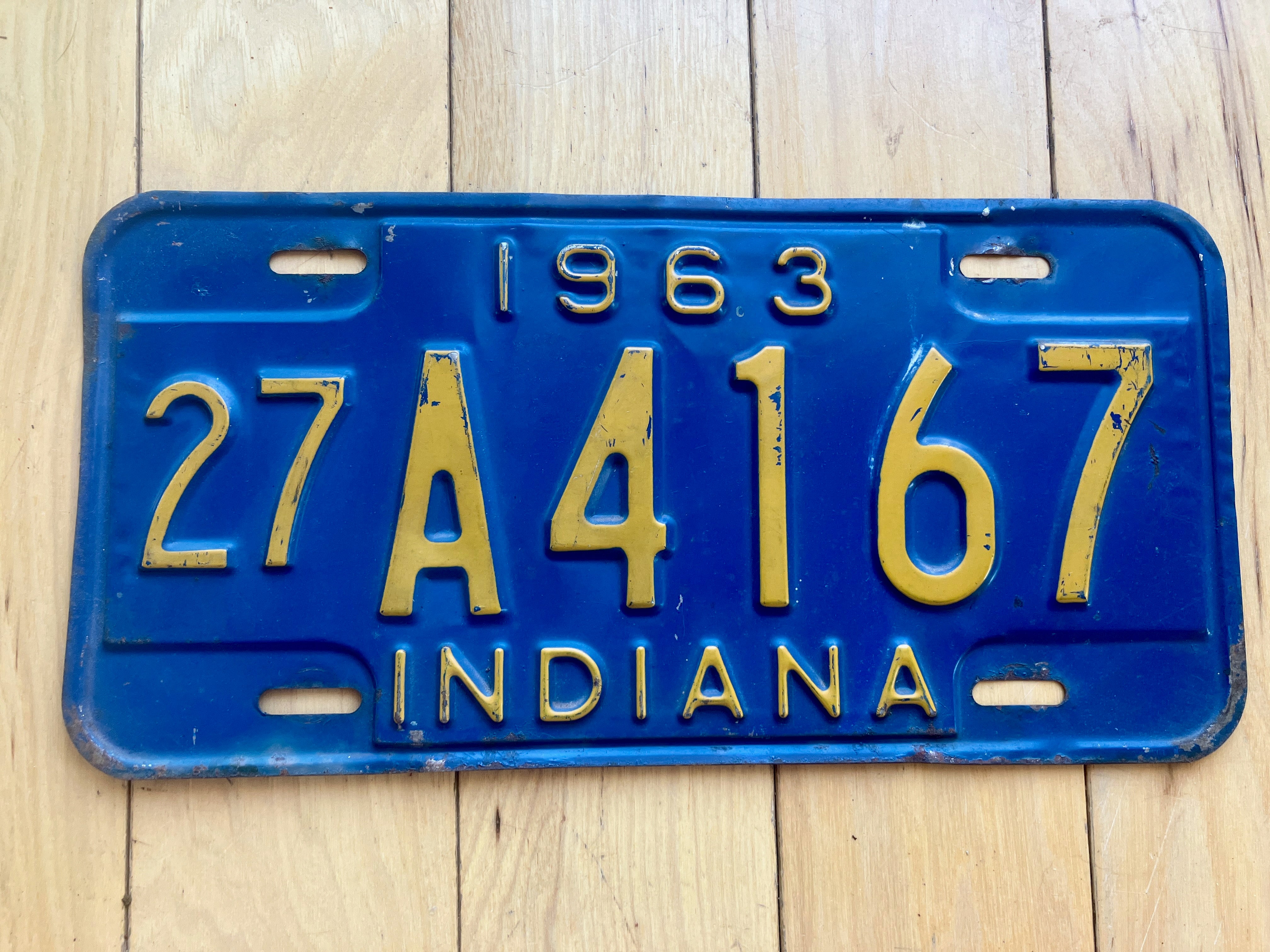 1963 Indiana License Plate – RusticPlates
