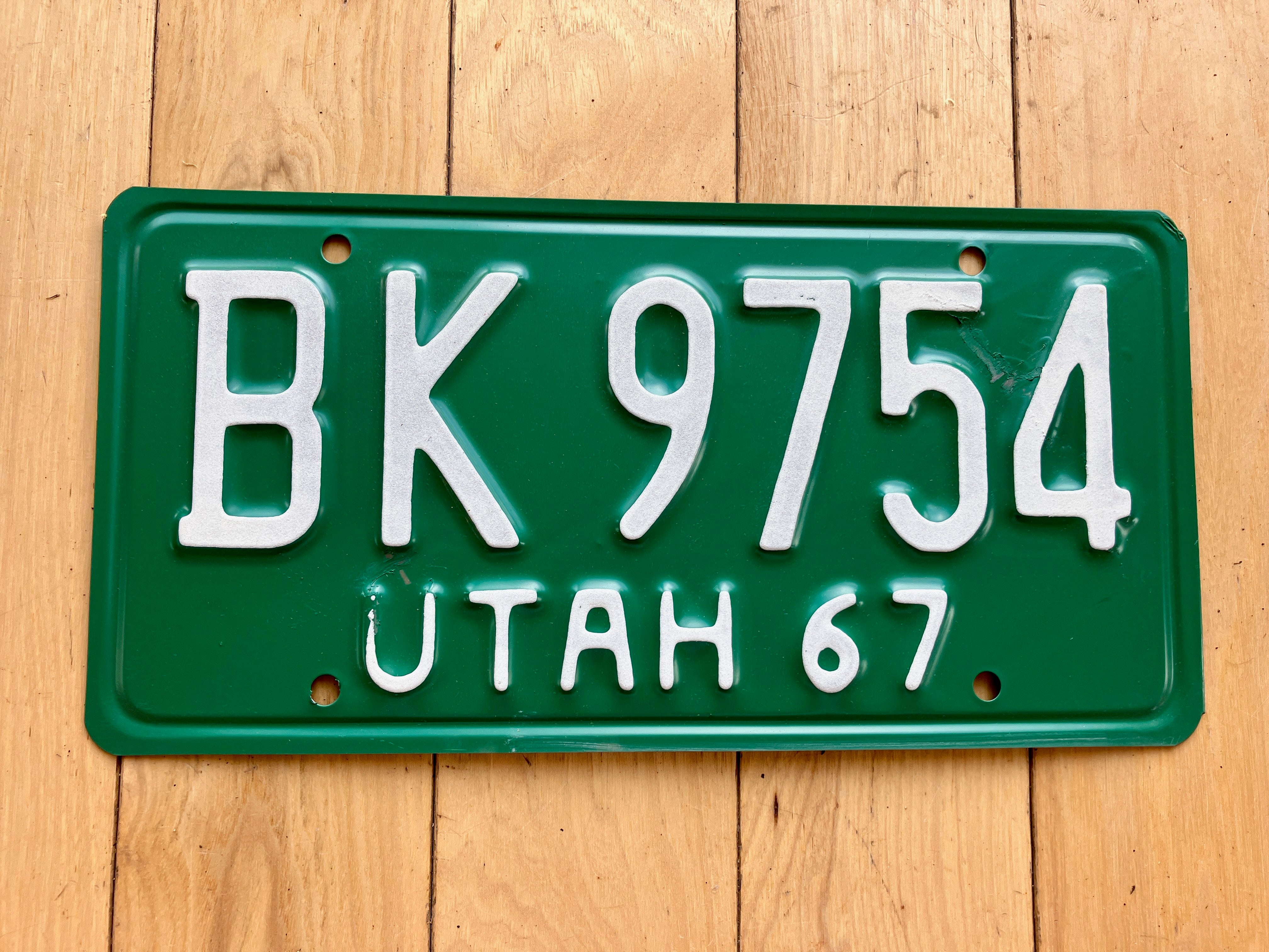1967 Utah License Plate – RusticPlates
