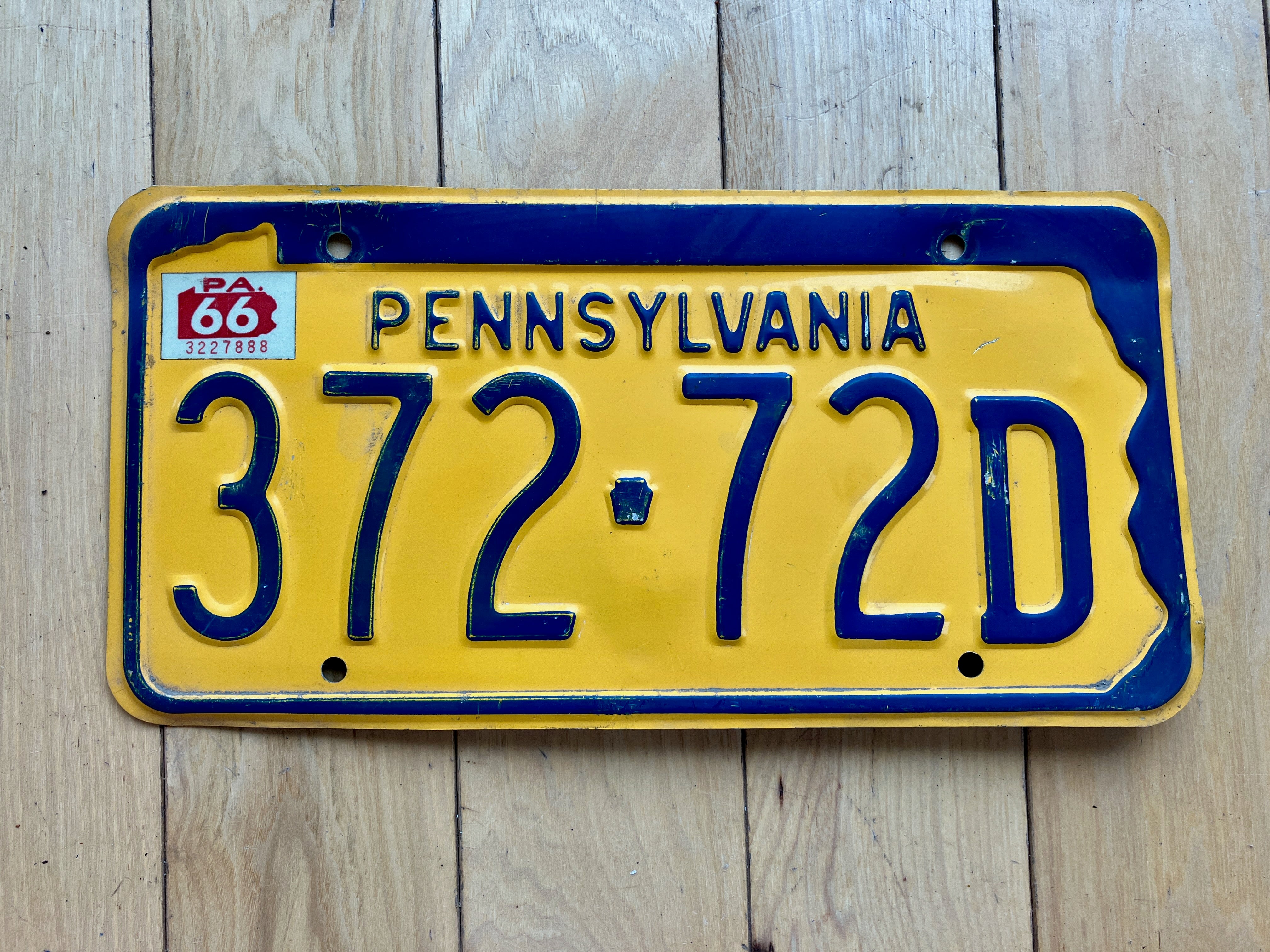 1966 Pennsylvania License Plate – RusticPlates