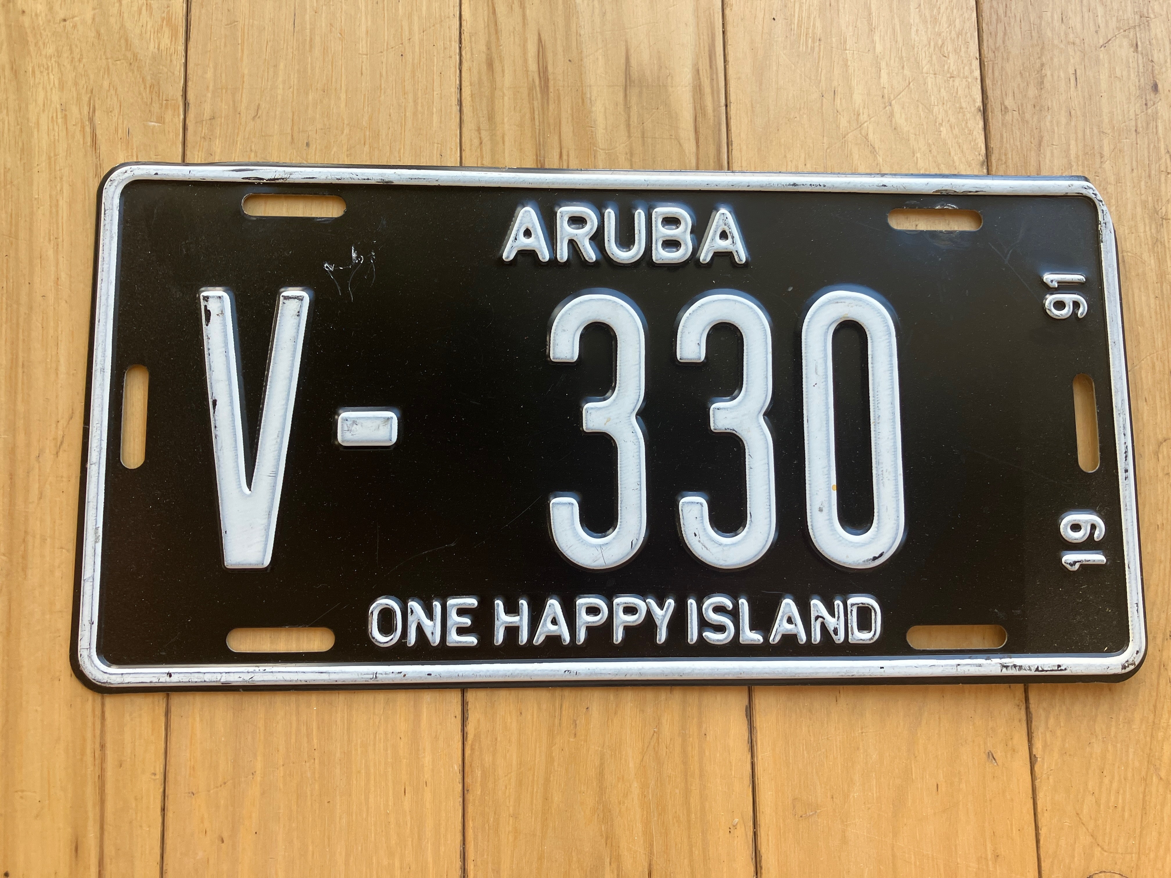 1991 Aruba License Plate – RusticPlates