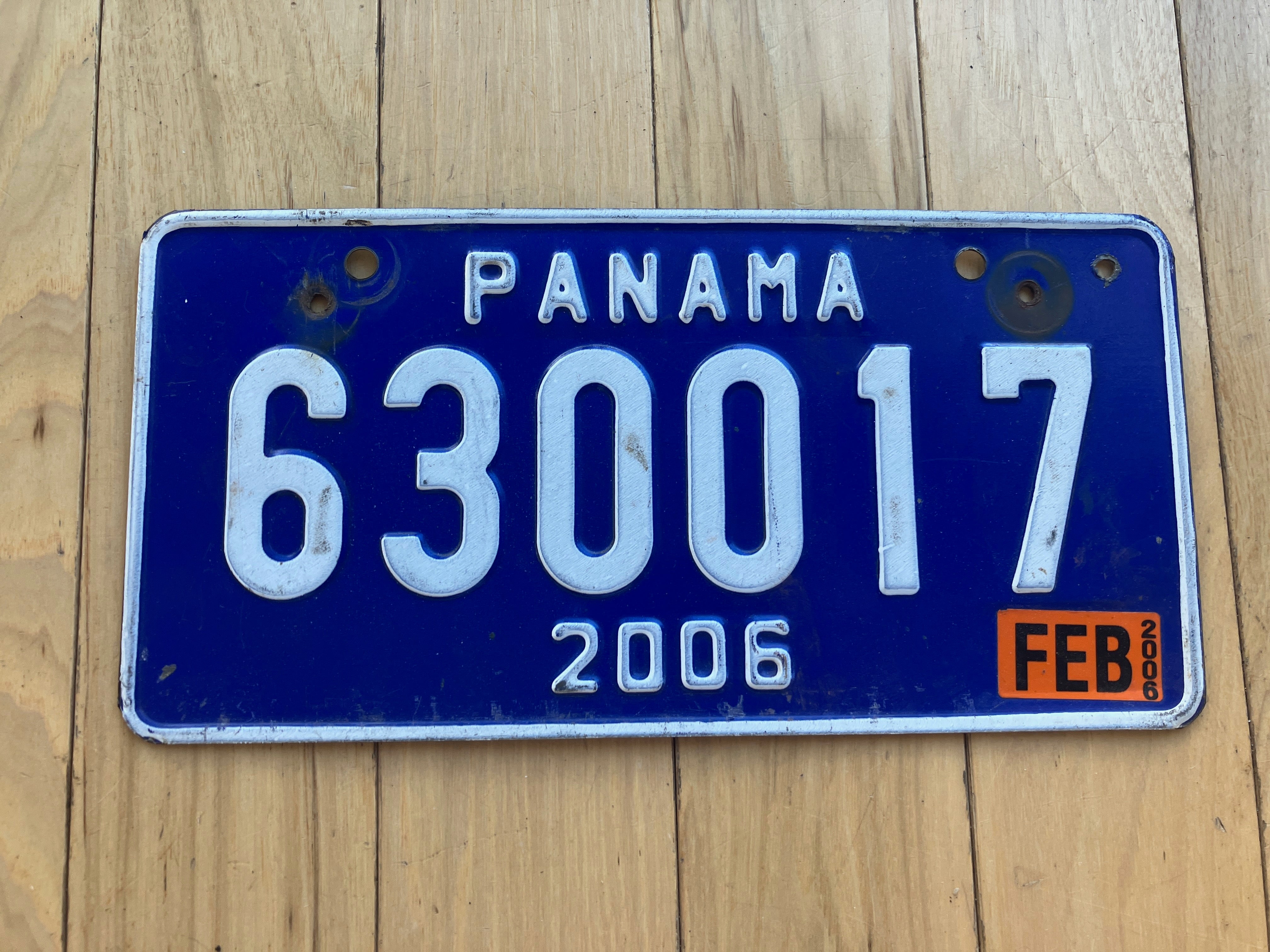 2006 Panama License Plate – RusticPlates