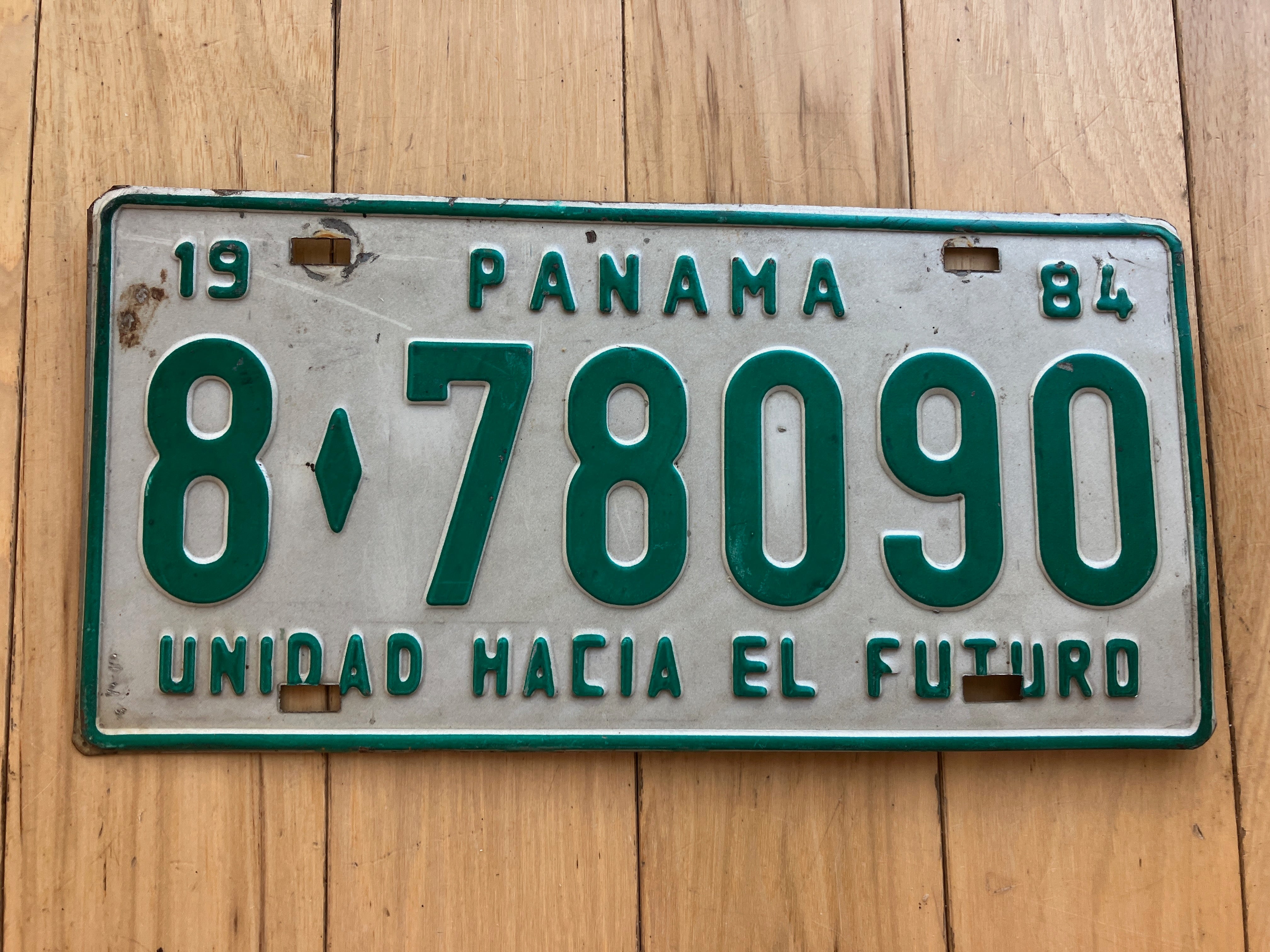 1984 Panama License Plate – RusticPlates