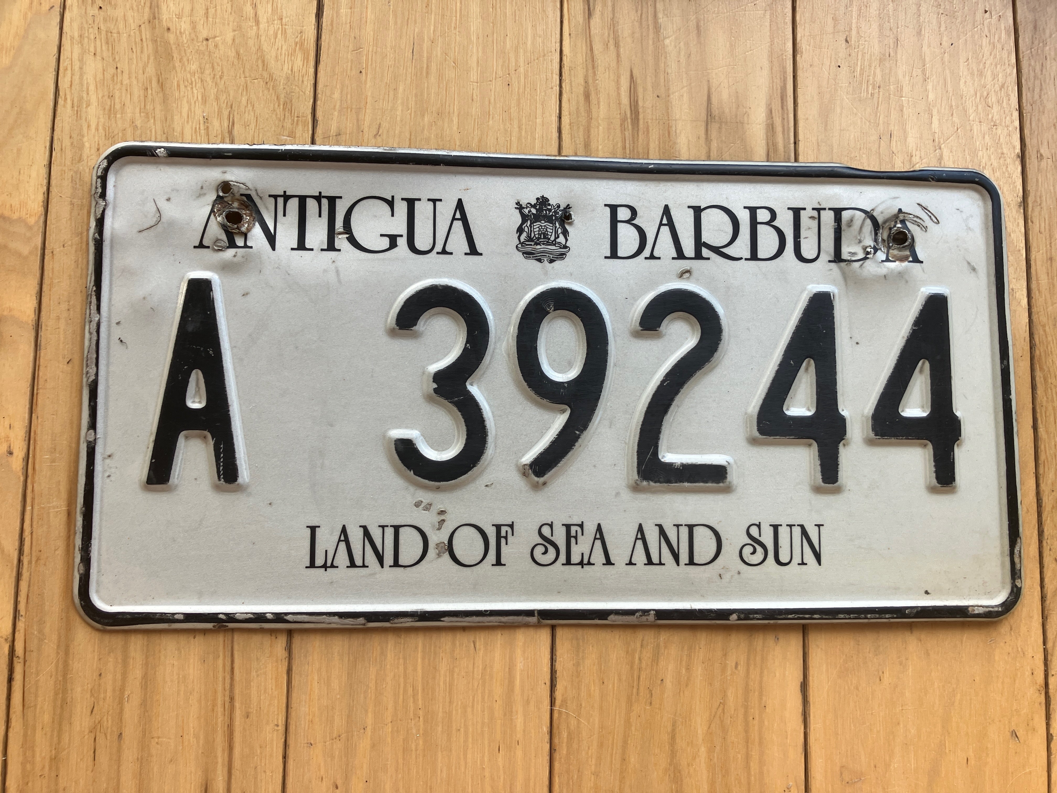 Antigua & Barbuda Passenger License Plate – RusticPlates