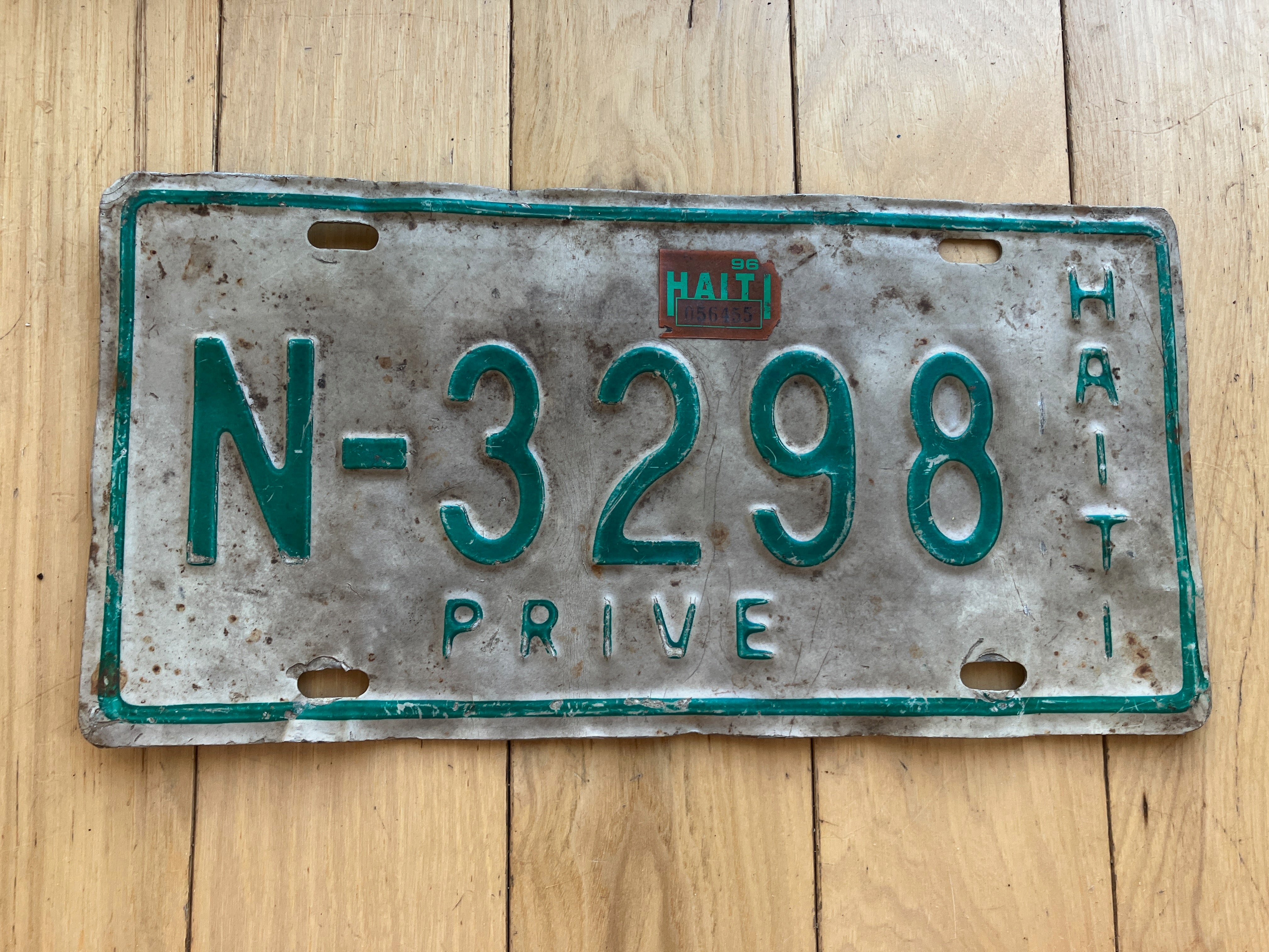1996 Haiti Private License Plate – RusticPlates