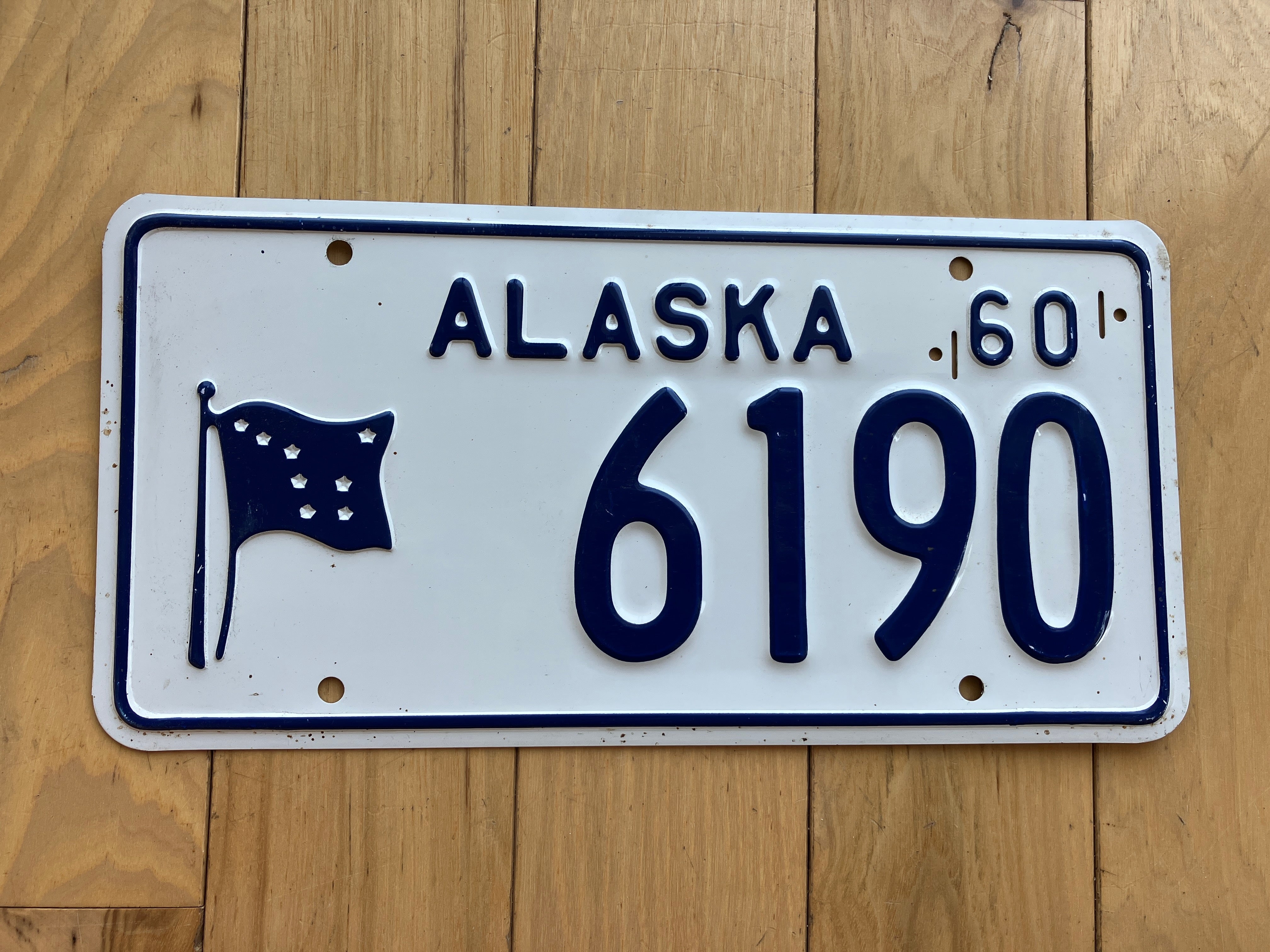 1960 Alaska License Plate – RusticPlates