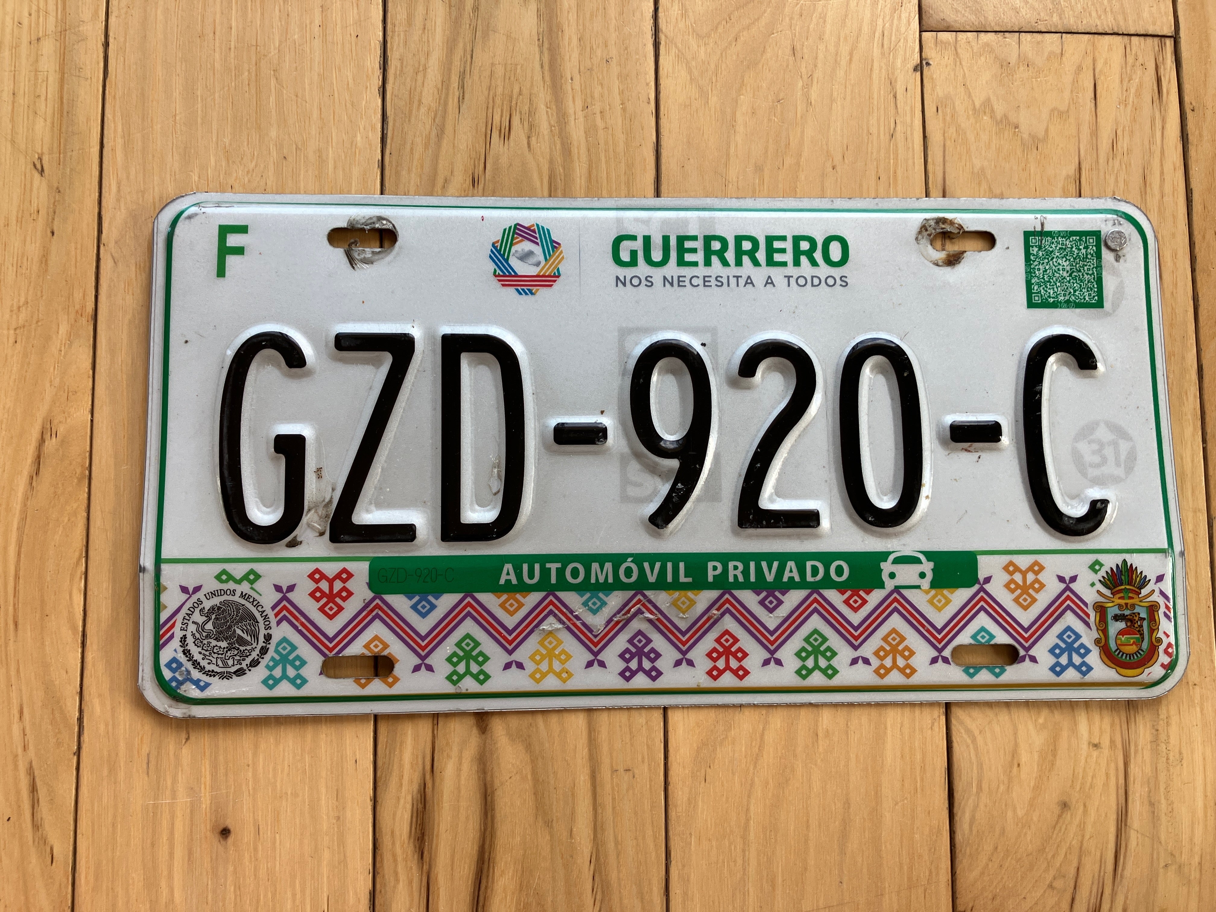 Guerrero Mexico License Plate – RusticPlates
