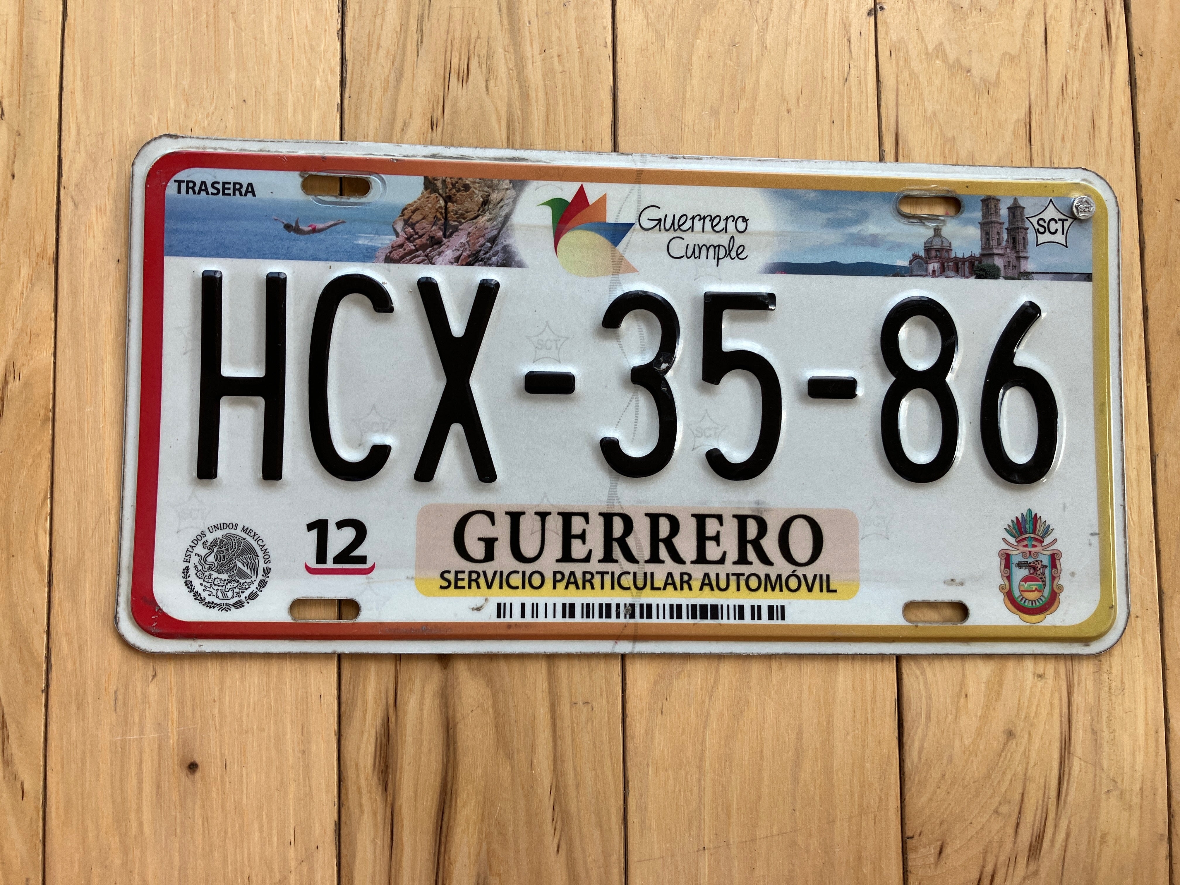 Guerrero Mexico License Plate – RusticPlates