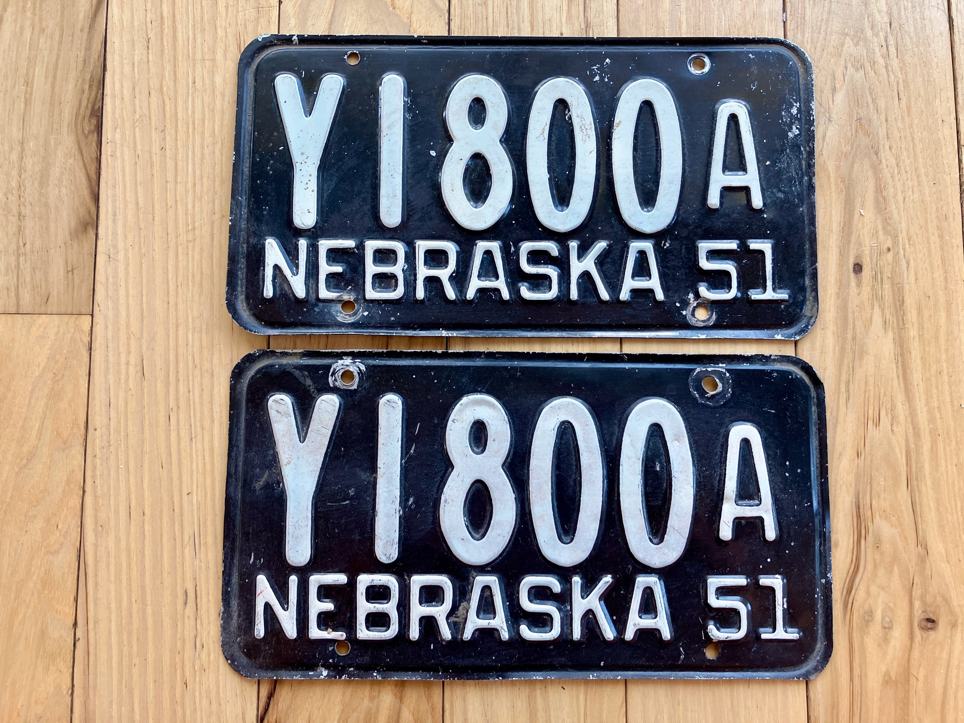 Pair of 1951 Nebraska License Plates – RusticPlates