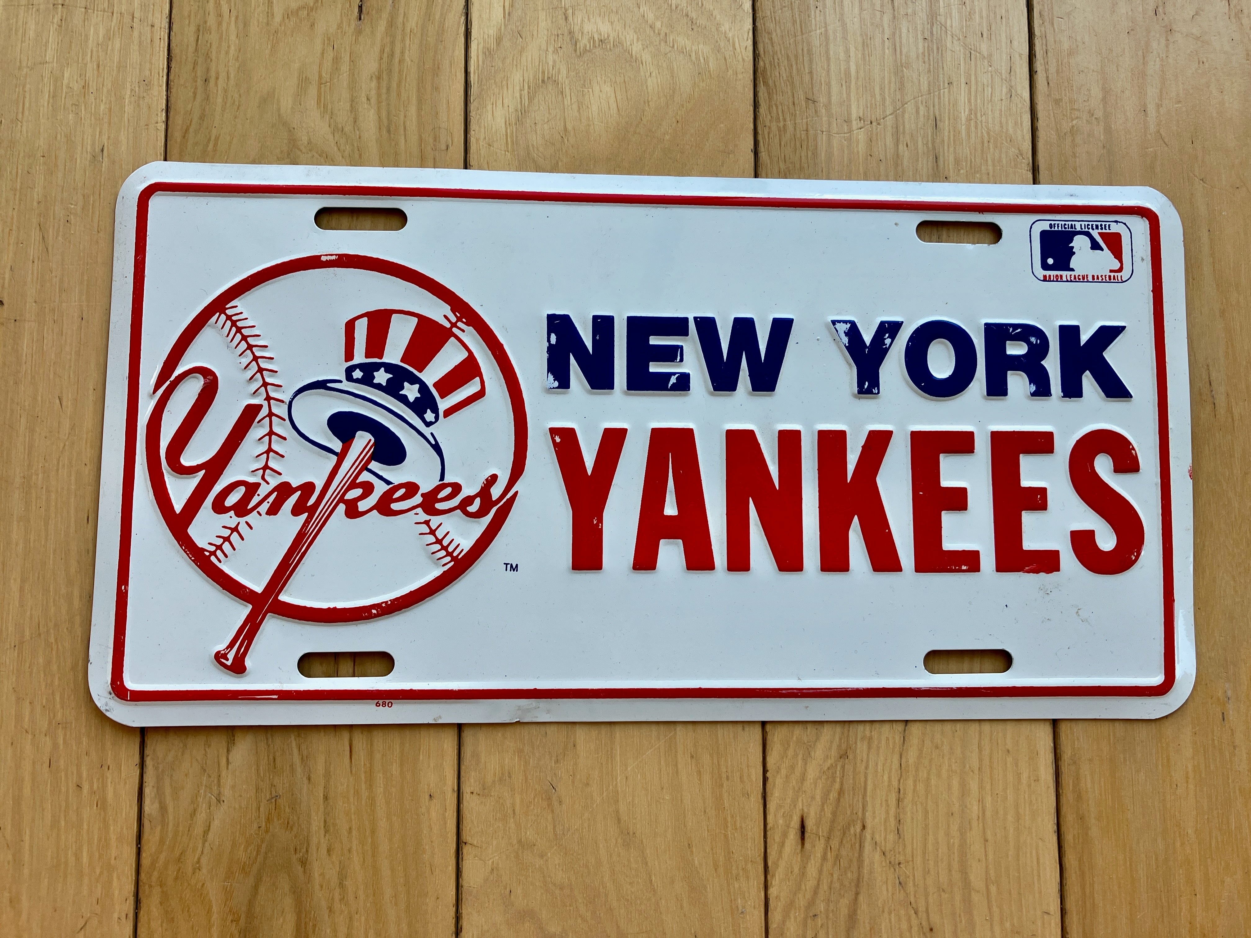 New York Yankees Booster License Plate – RusticPlates